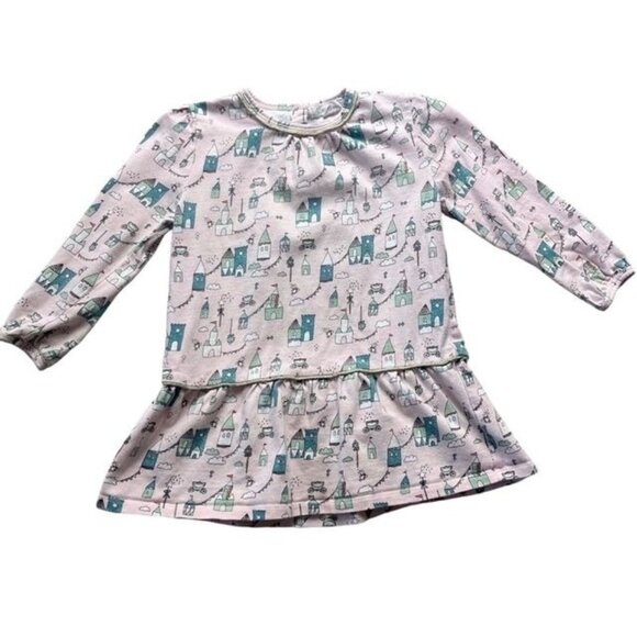 Angel Dear | Dresses | Angel Dear Pink Castle Print Dress Size 2t ...